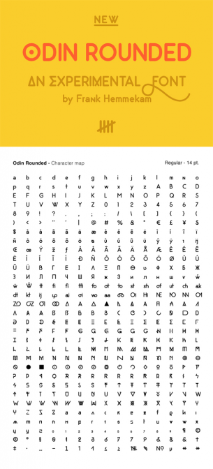 Odin Rounded Free Font Download - FondFont