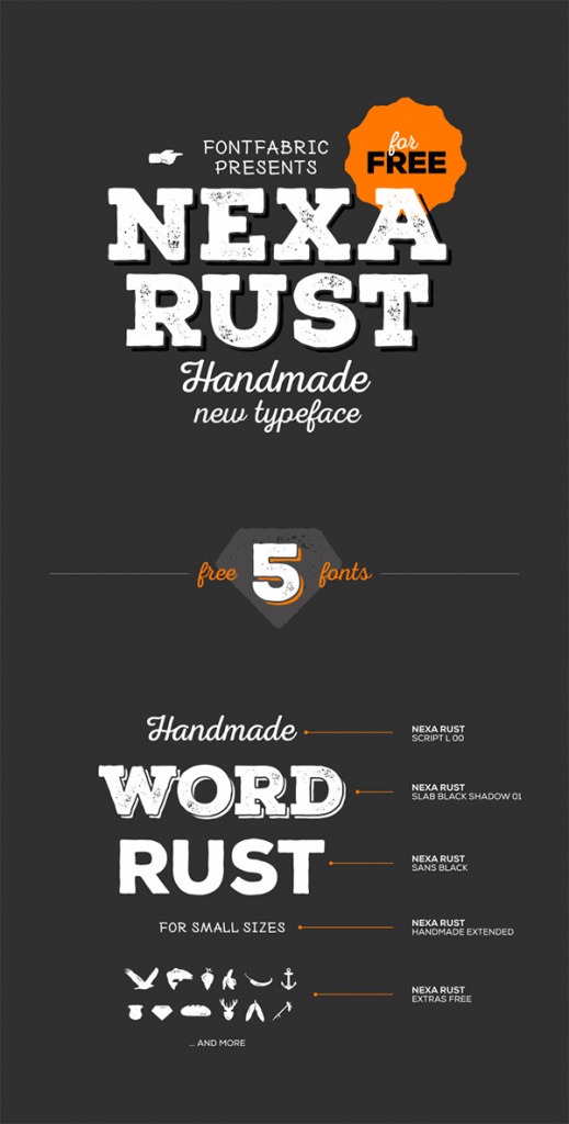 Nexa Rust Free Font - FondFont