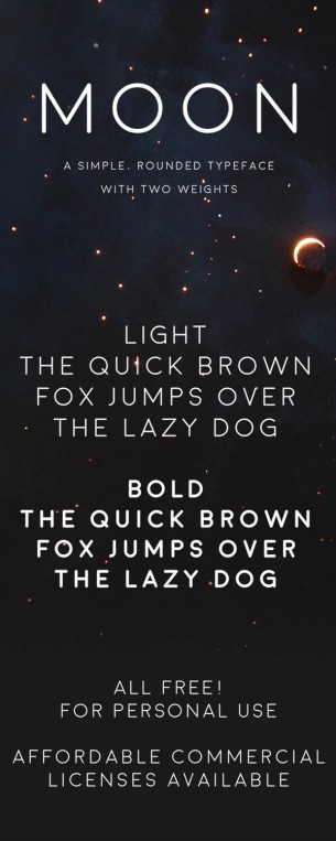 Moon Free Font - FondFont