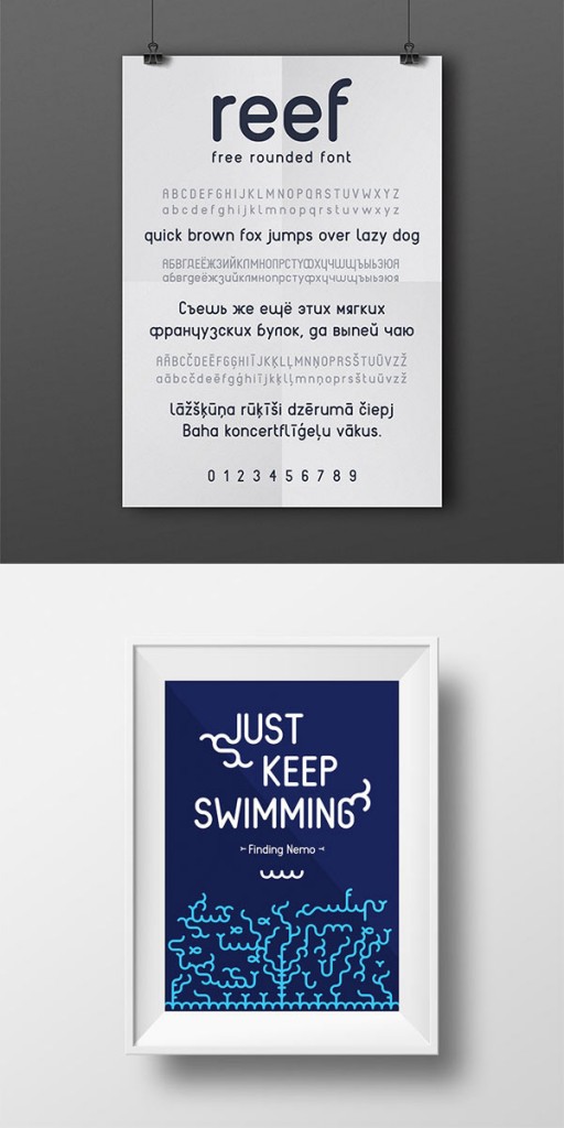 REEF - Free Round Font - FondFont